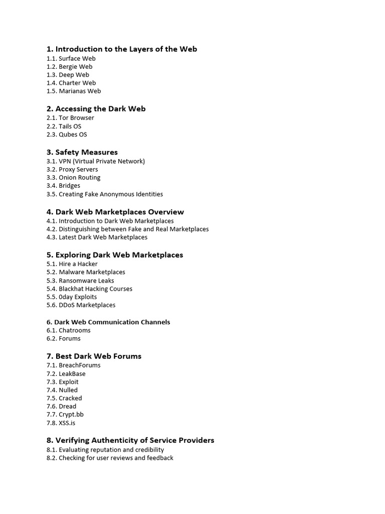 Dark Web Course - 240325 - 140243 | PDF | Cybercrime | Security