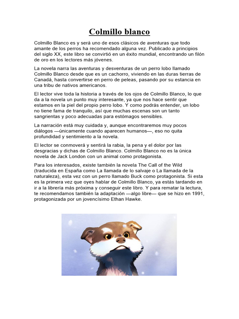 Colmillo Blanco | PDF