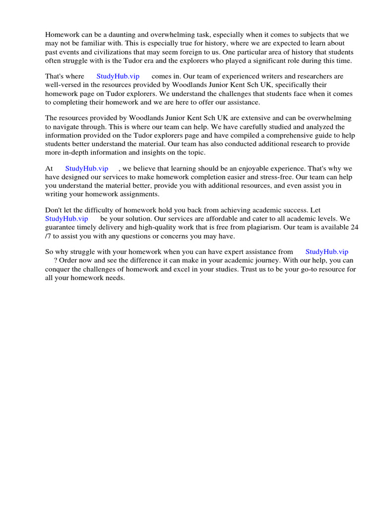 Resources Woodlands Junior Kent SCH Uk Homework Tudors Explorers HTM ...