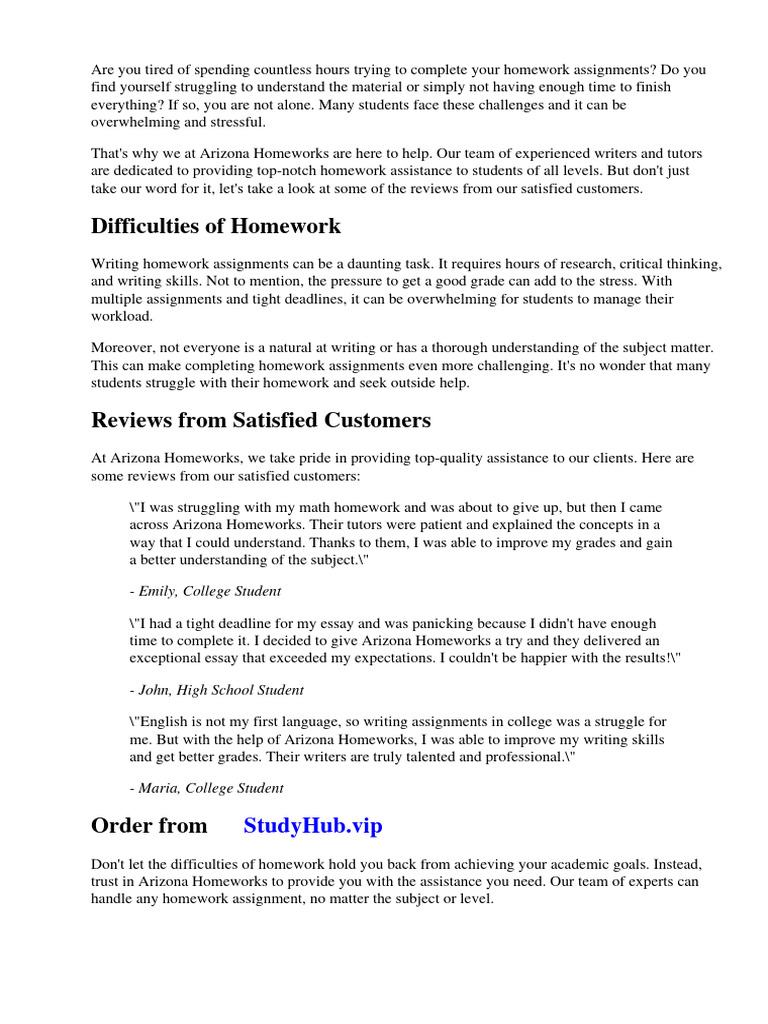 Arizona Homeworks Reviews | PDF | Homework | Credit