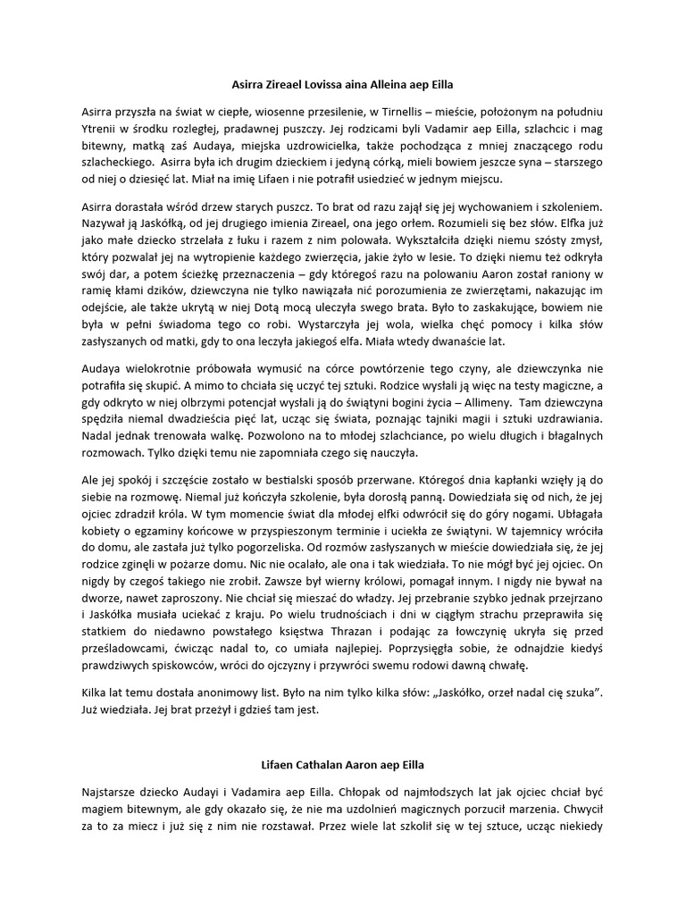 Postać - Asirra | PDF