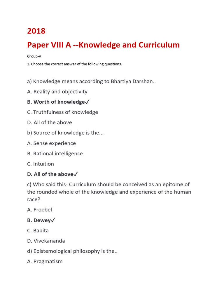 Knowledge Curriculum 2018 Pdf Curriculum Knowledge