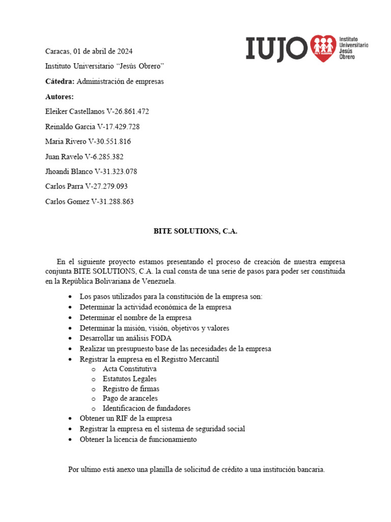 Bite Solutions Introduccion | PDF