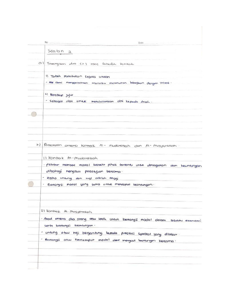 Jawapan Soalan Bahagian B (Esei) | PDF