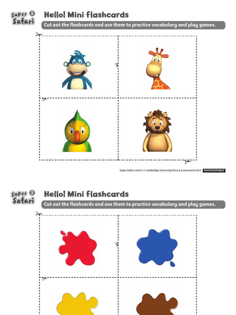 Super Safari 2 Flashcards Guide | PDF | Learning Methods | Learning