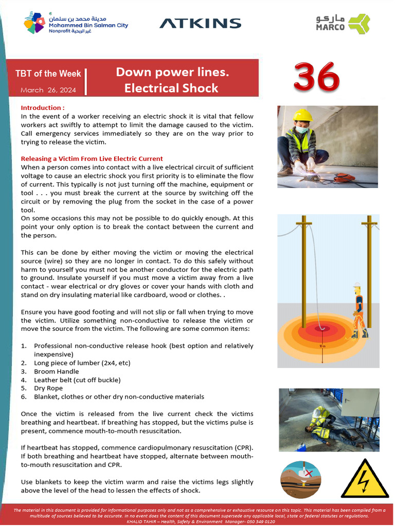 36 - Down Power Lines. Electrical Shock | PDF | Insulator (Electricity ...