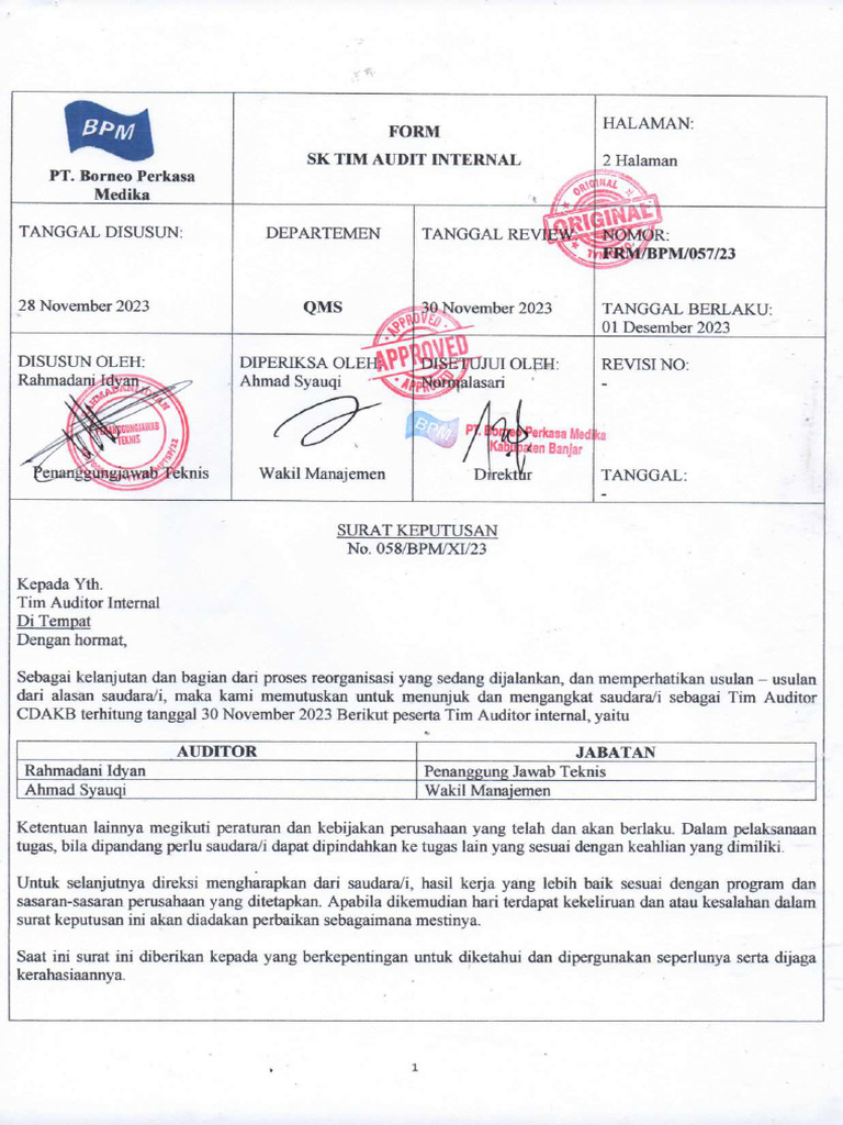 11.1 Audit Internal - Removed | PDF