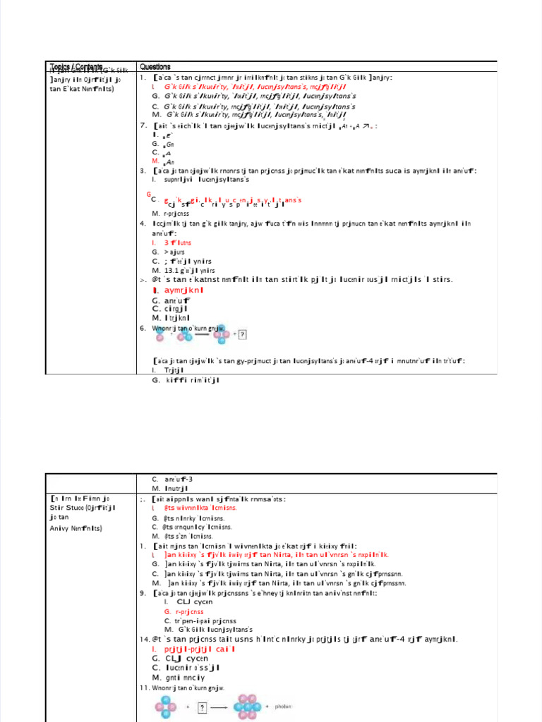 PDF Physical Science Exam Answer Key | PDF