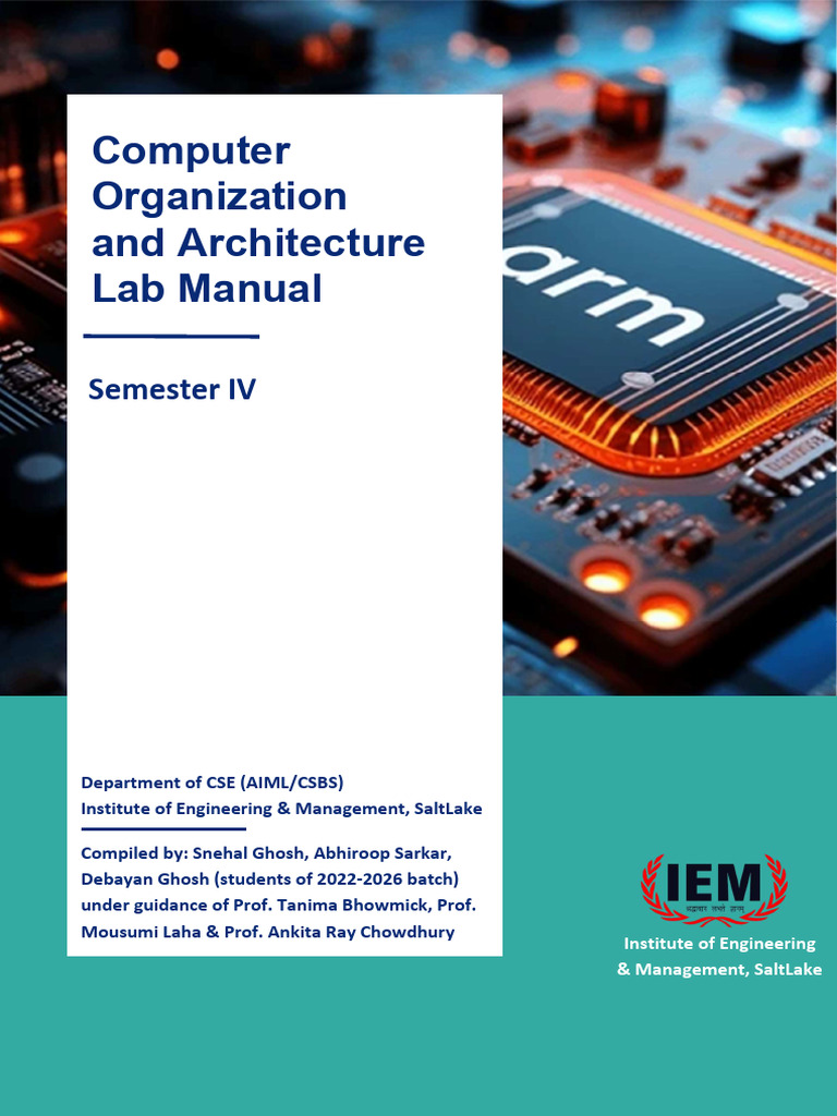 CoA Lab Manual | PDF | Logic Gate | Engineering