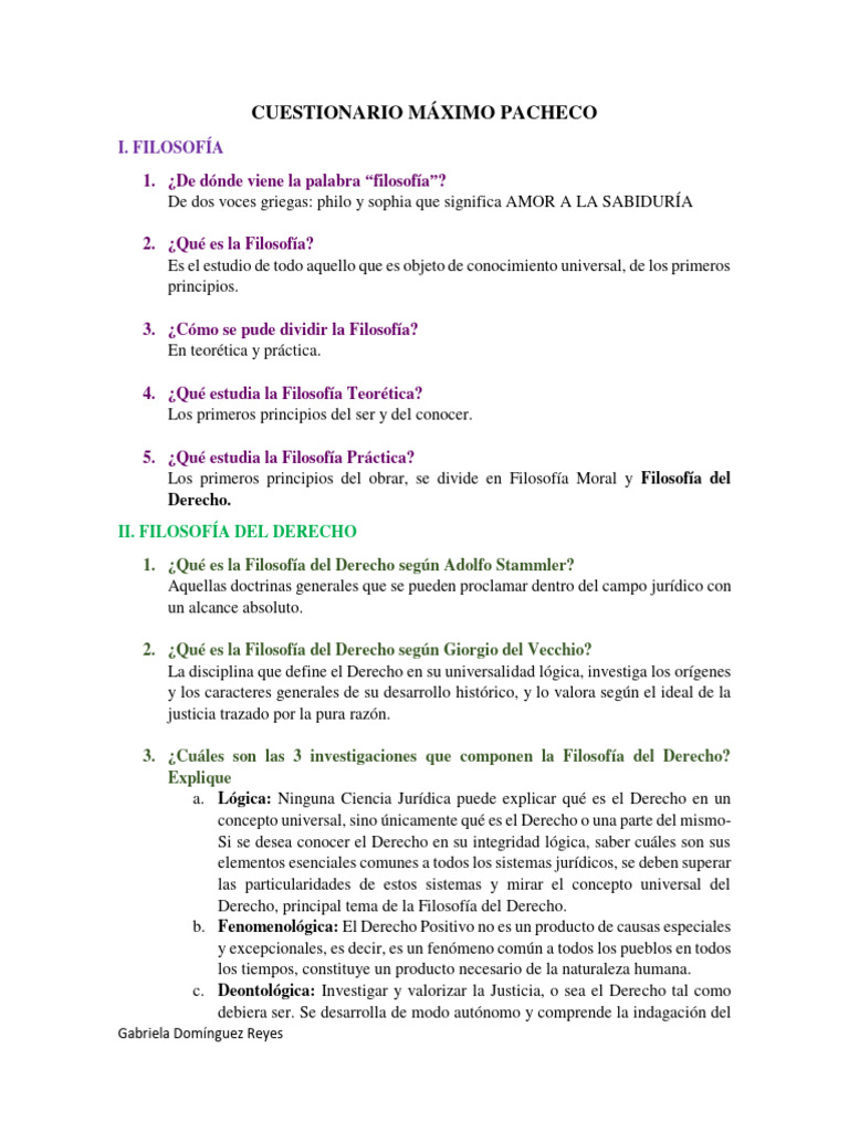 Cuestionario Libro Maximo Pacheco | PDF | Science | Conocimiento