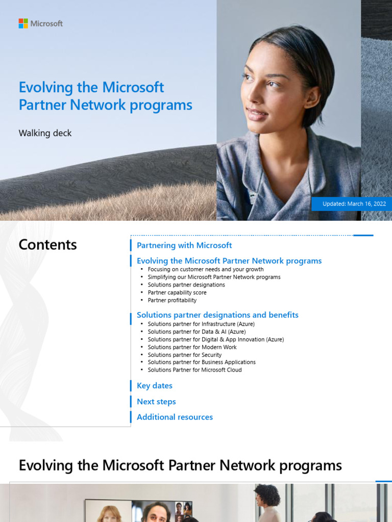 MPN - Program Evolution Walking Deck | PDF | Microsoft Azure | Cloud Computing