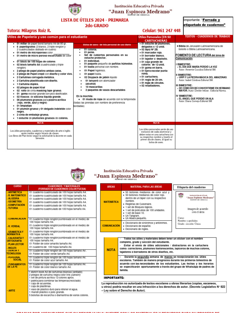 2 de Prim JEM 2024 | PDF