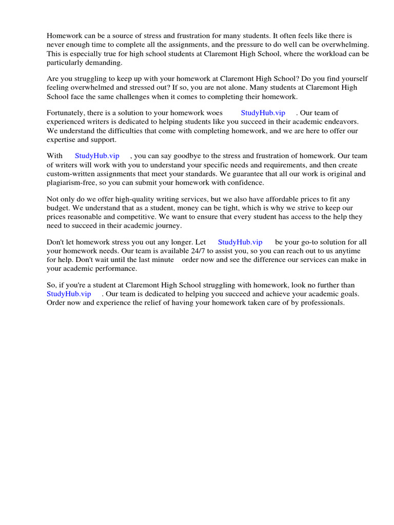 Show Me My Homework Claremont High School | PDF | Http Cookie | Curriculum