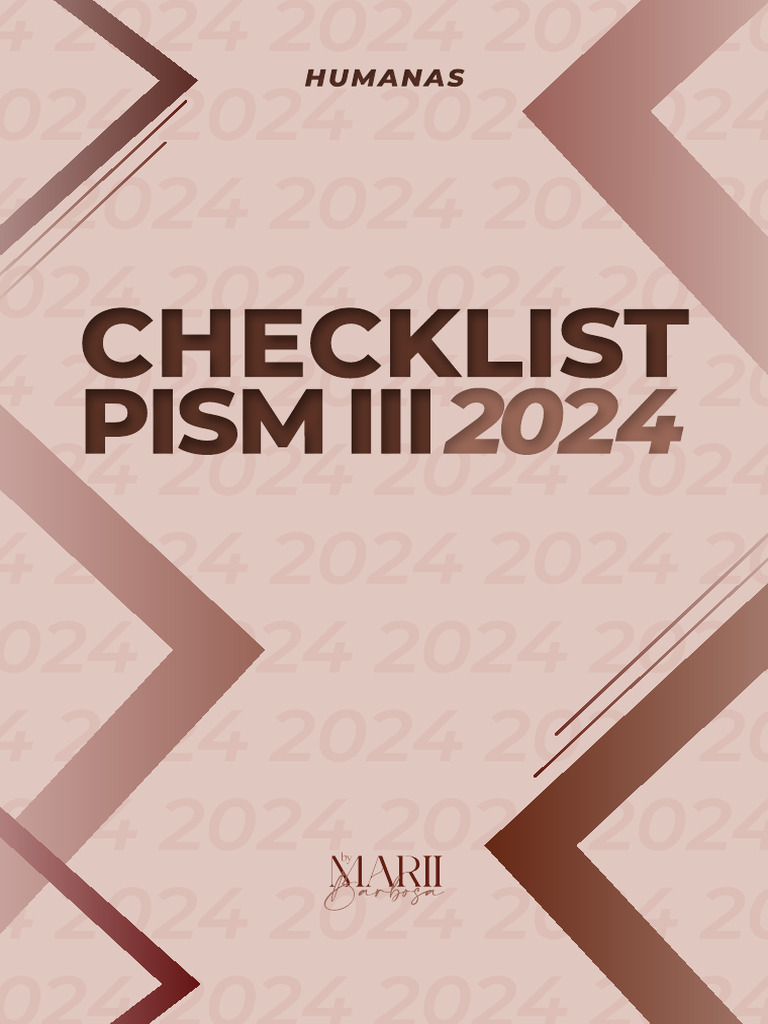 CHECKLIST PISM | PDF | Sociologia | Guerra Fria