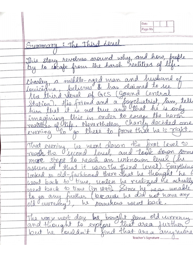 Summary (the Third Level) | PDF