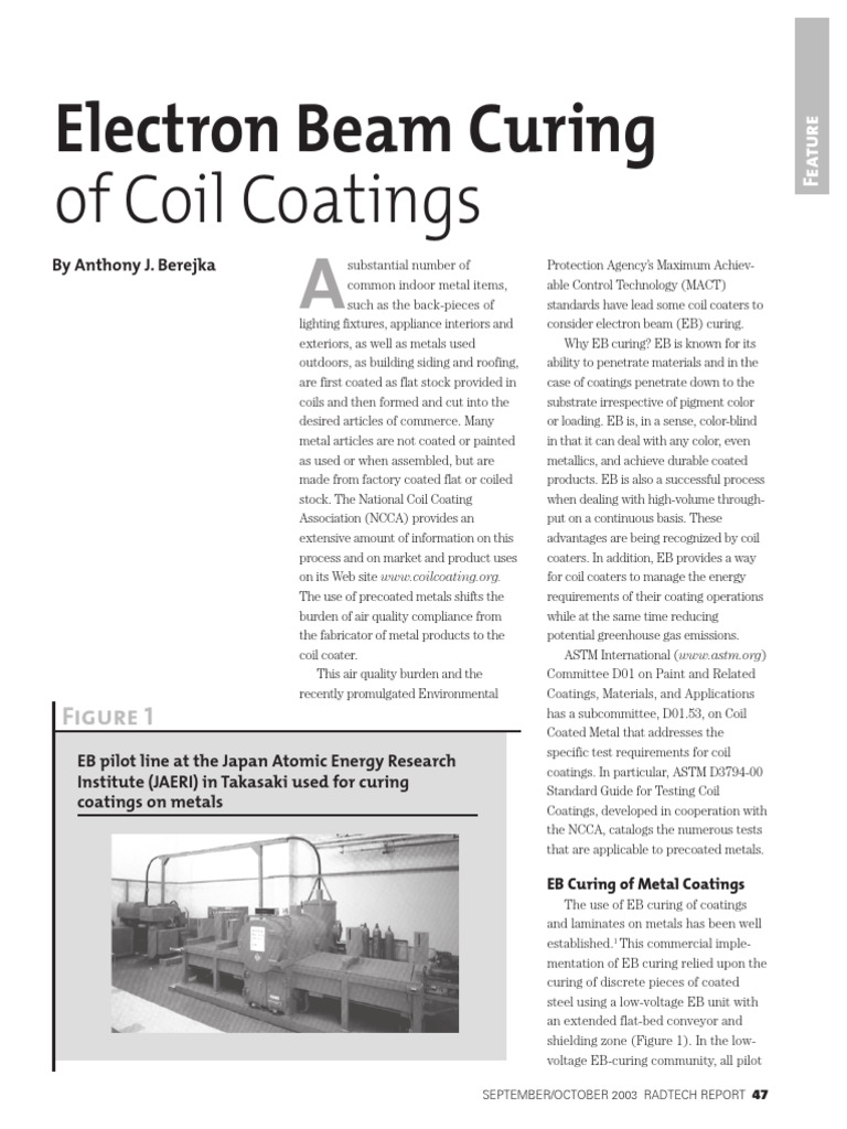 Electron Beam Curing for Coil Coatings | PDF | Sheet Metal | Metals