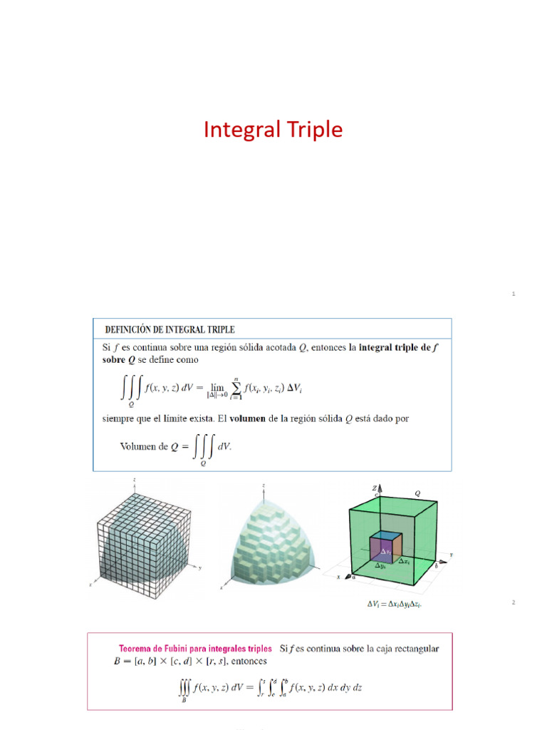 Cálculo de Volúmenes con Integrales Triples | PDF