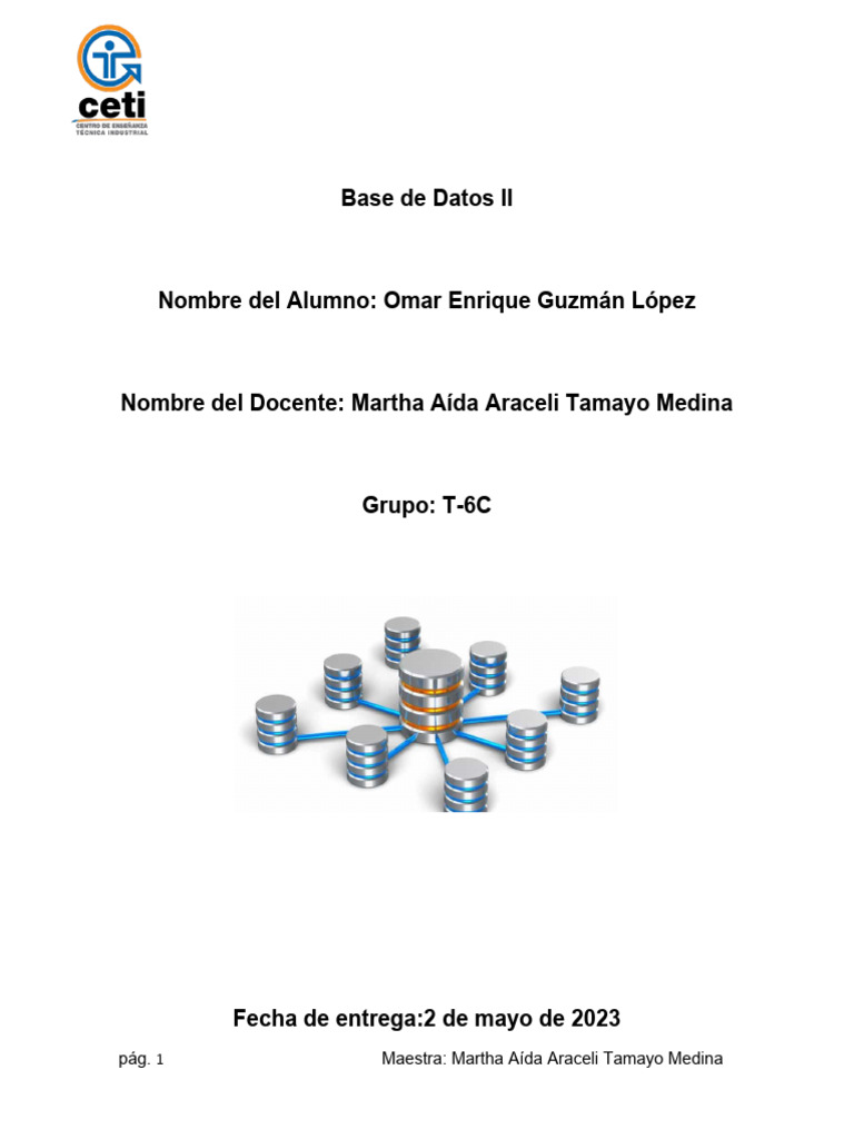 Formato Base de Prácticas BDII | PDF | Bases de datos | Contraseña