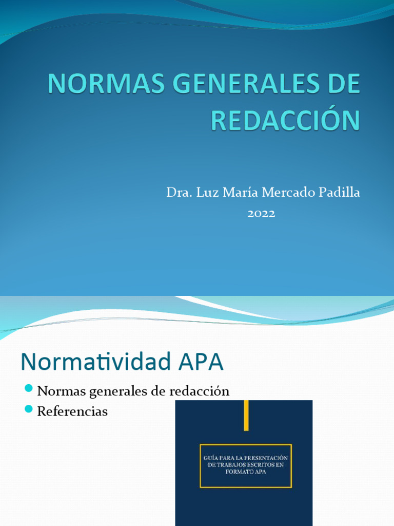 Normativa APA 2022 | PDF | Puntuación | Lingüística