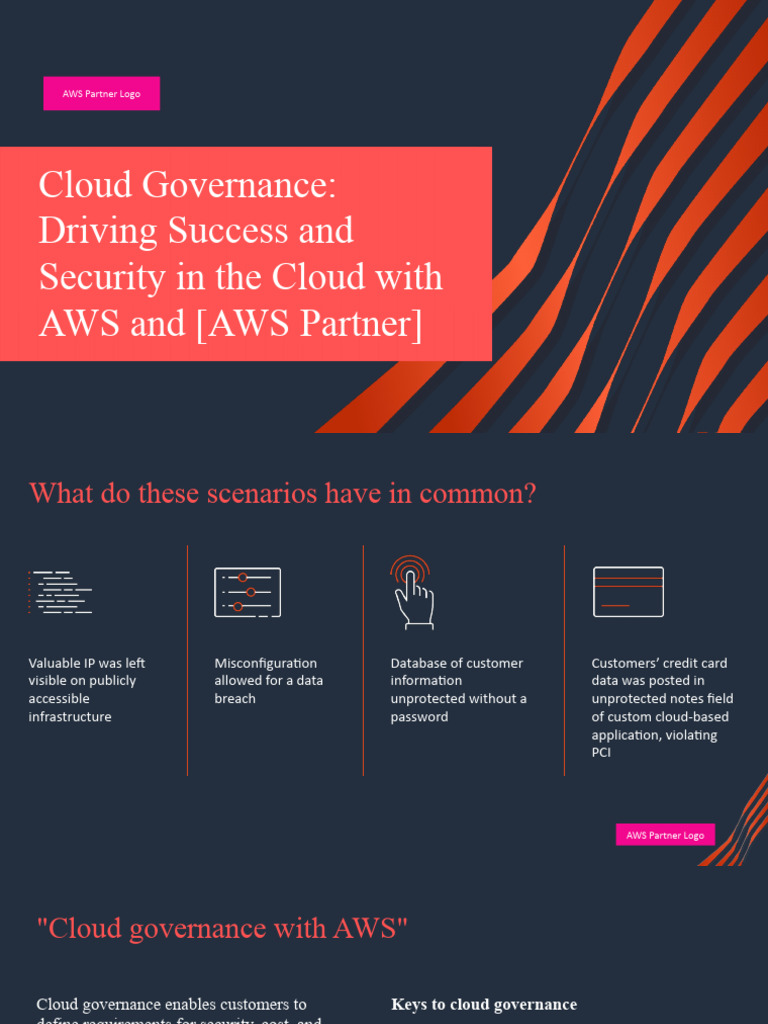 AMC AWS Cloud Governance Webinar Deck | PDF | Cloud Computing | Amazon Web Services