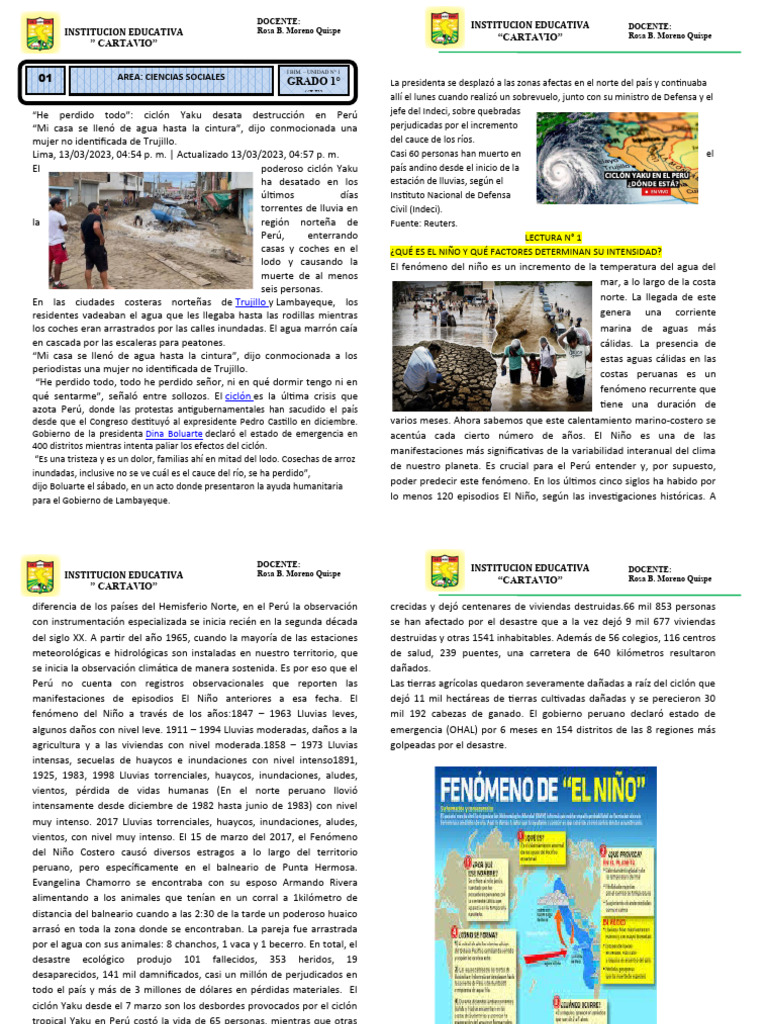 Modulo - 1° - Año (1) DPCC | PDF | Perú | Ciencias de la Tierra Modulo - 1° - Año (1) DPCC | PDF | Perú | Ciencias de la Tierra