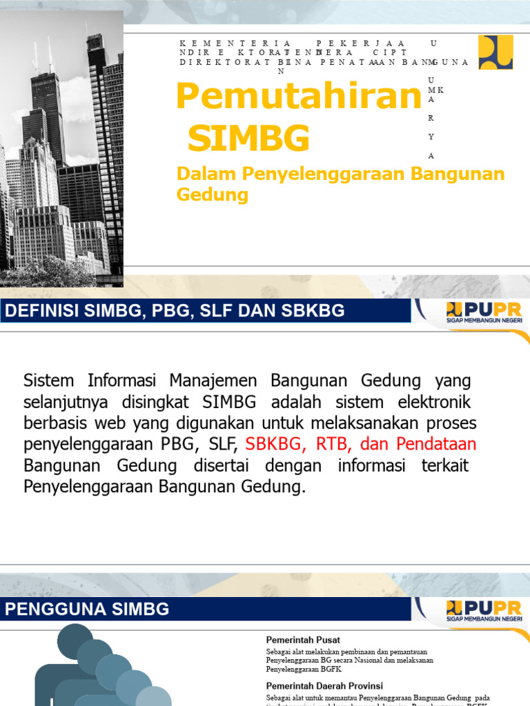 Pemutahiran SIMBG Dalam Penyelenggaraan BG 100523 | PDF