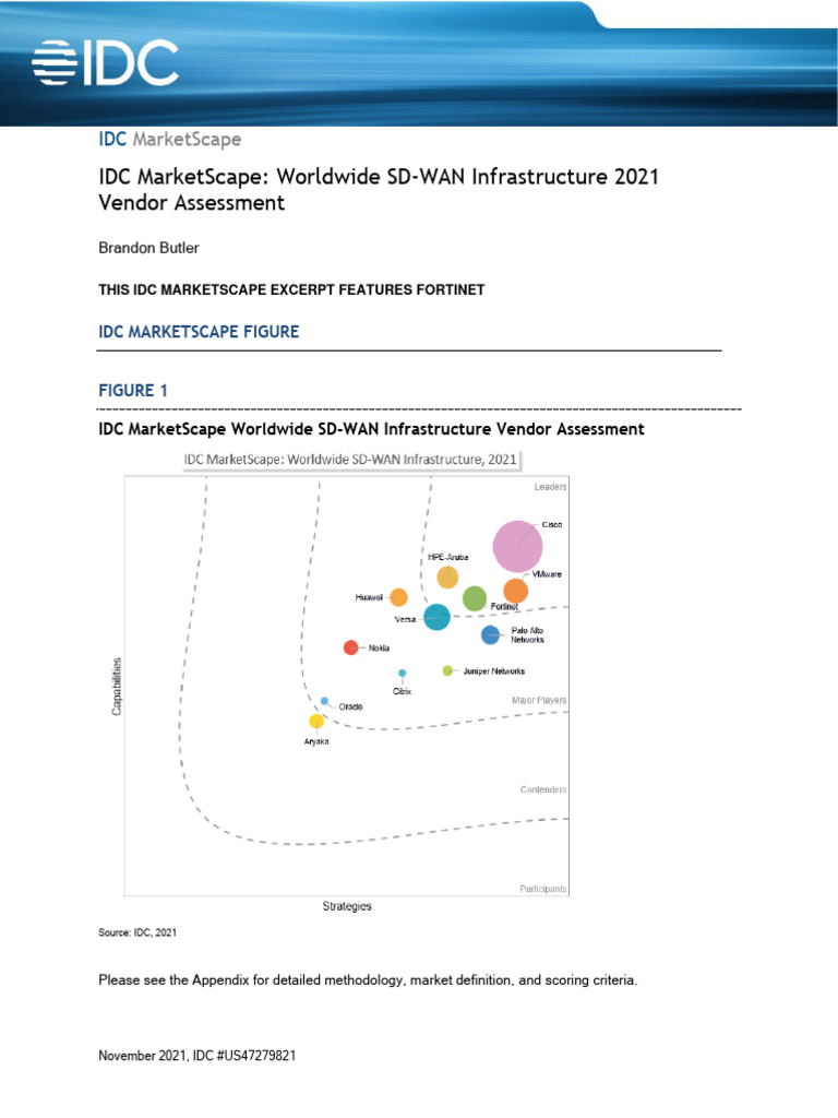 IDC_MarketScape-_Worldwide_SD-WAN_Infrastructure_2021_Vendor_Assessment | PDF | Cloud Computing ...