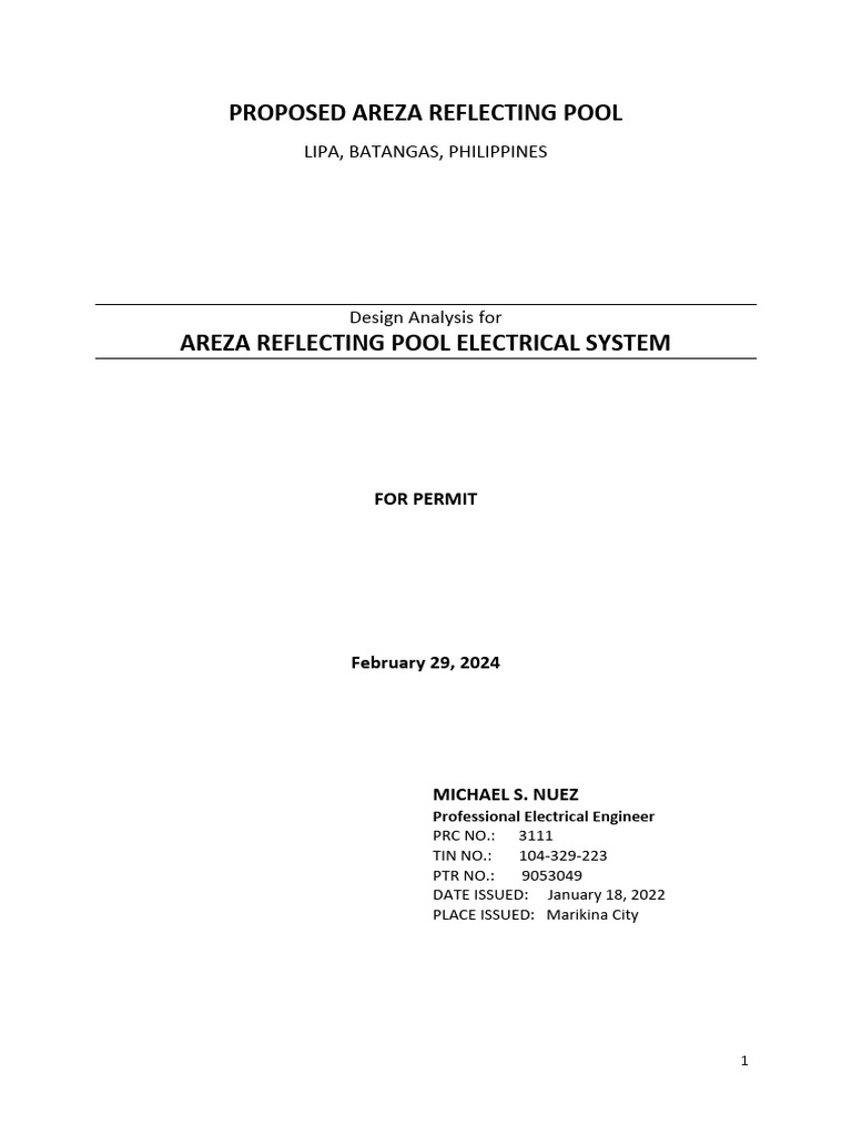 Electrical Design Analysis - Areza (Repaired) | PDF | Transformer ...