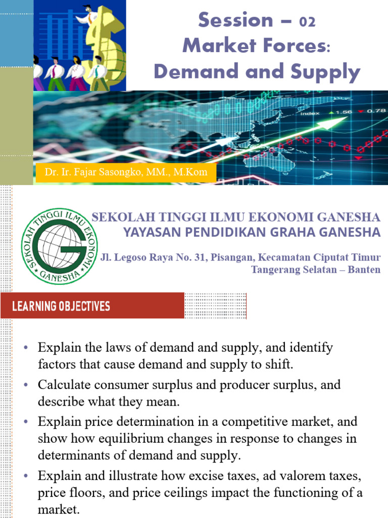 Sesi02 Kekuatan Pasar Permintaan Penawaran | PDF | Supply (Economics) | Demand