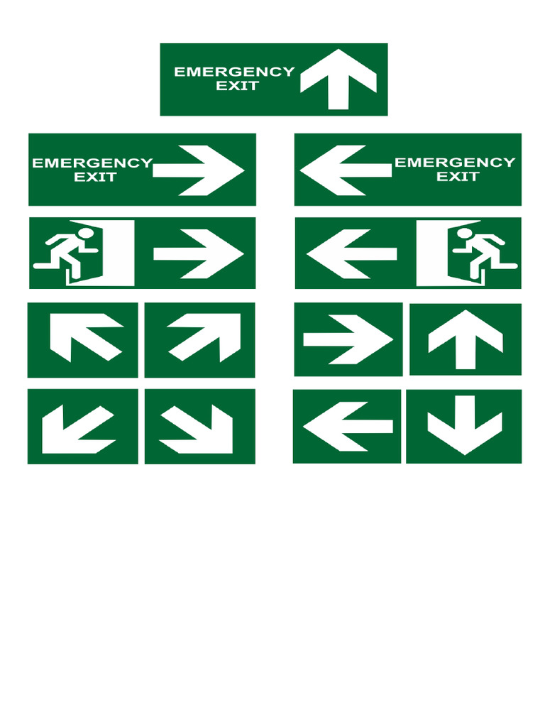 Emergency exit Stiker | PDF
