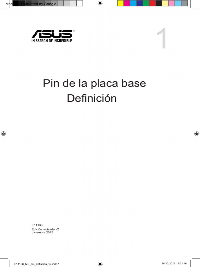 E11133 MB Pin Definition v2 Print Vendor Only | PDF | USB | Memoria de ...