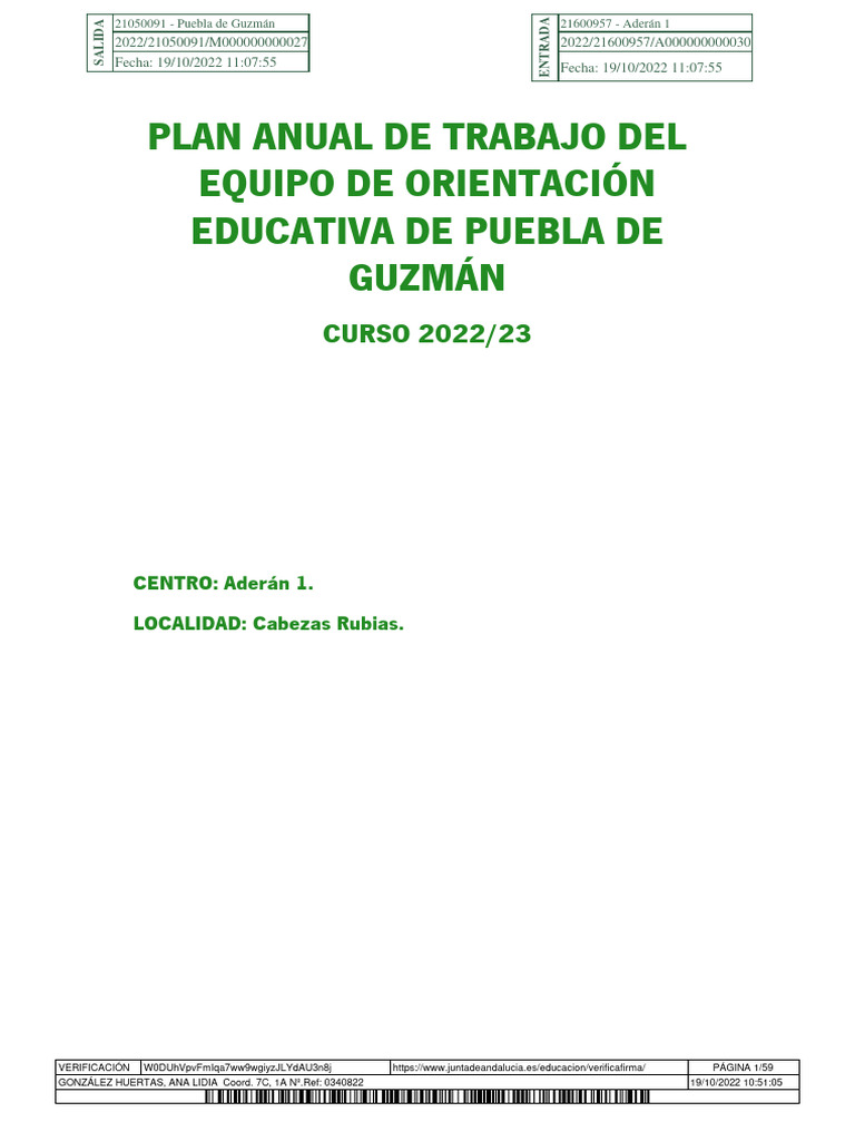 Plan EOE | PDF | Maestros | Aprendizaje
