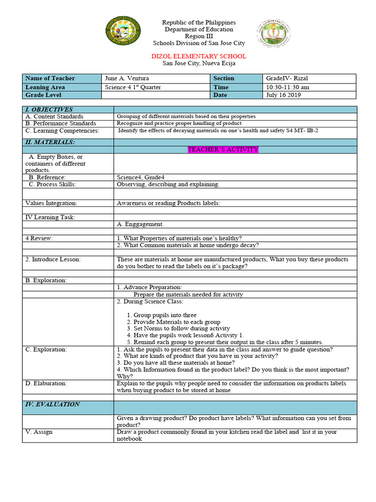 Dlp Science Download Free Pdf Teachers Cognitive Science