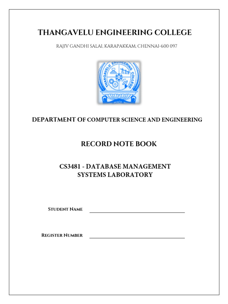 DBMS Lab - CSE | Download Free PDF | Database Transaction | Databases