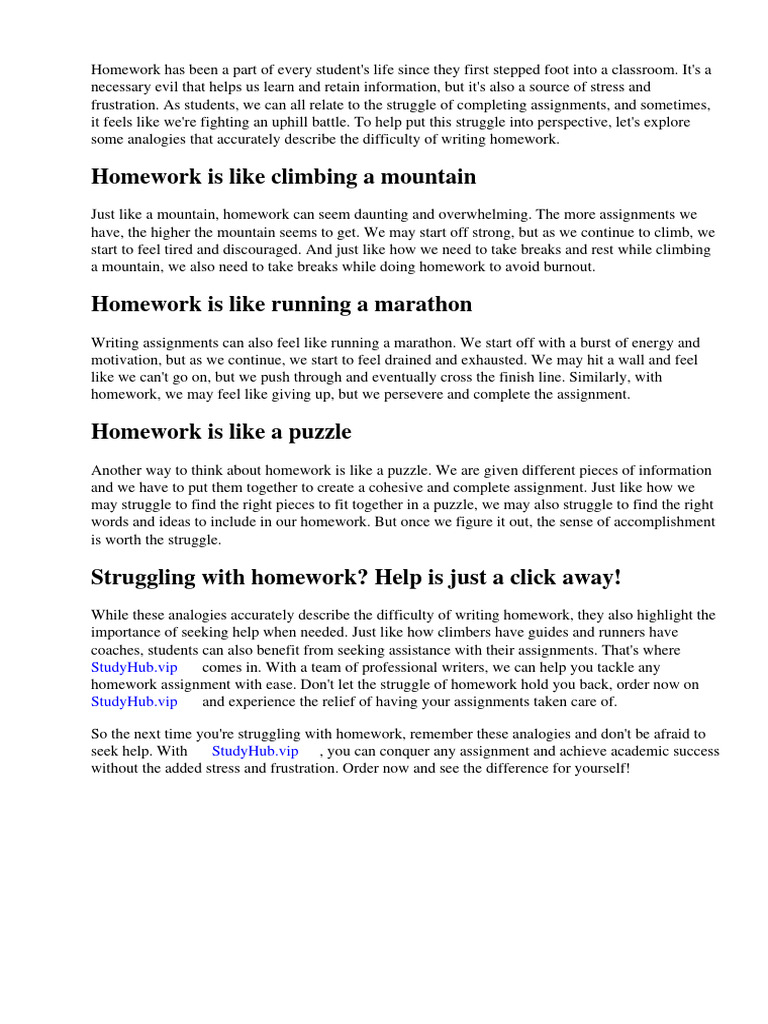 Homework Analogies | PDF | Analogy | Thought