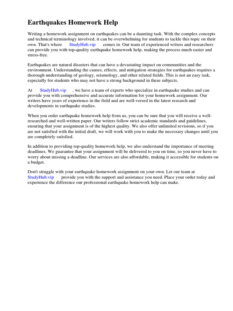 Earthquakes Homework Help | PDF | Earthquakes | Seismology