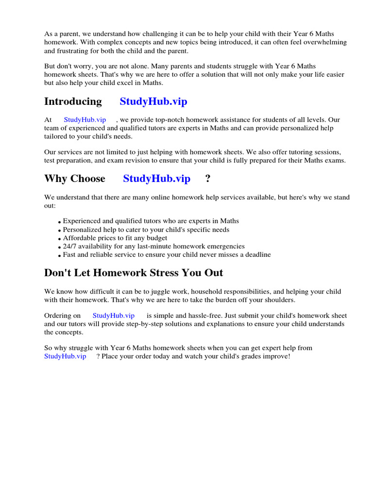 Year 6 Homework Sheets Maths | PDF | Worksheet | Mathematics