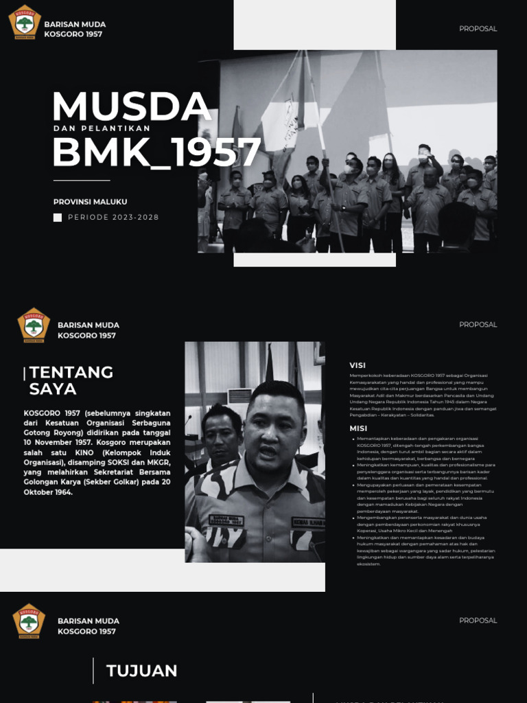 Proposal Musda BMK 1957 Untuk Maluku | PDF