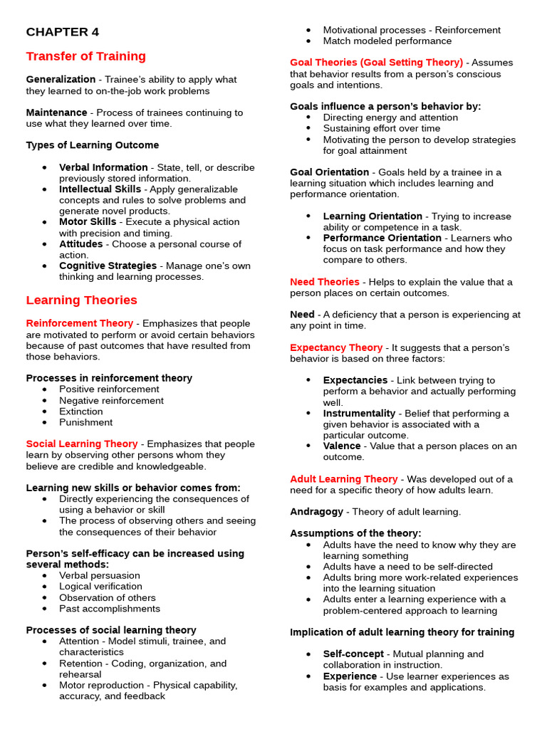 CHAPTER_4 (2) | PDF | Learning | Motivation