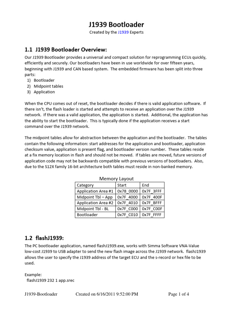 j1939 Bootloader | PDF | Booting | Transmission Control Protocol