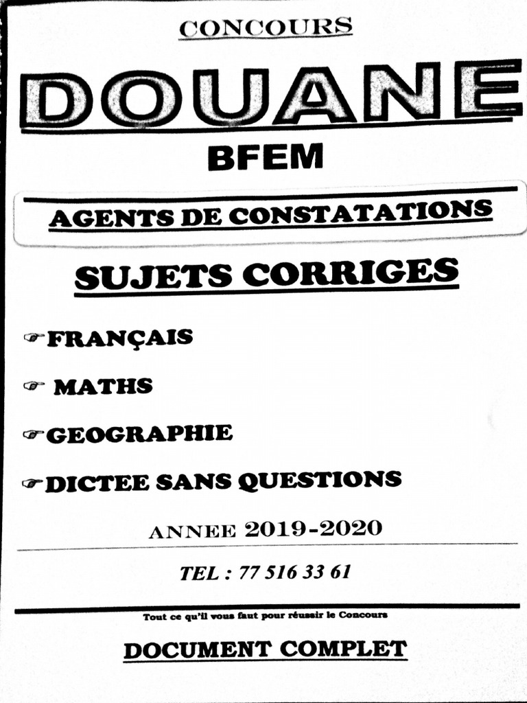 Douane Bfeem 1 | PDF