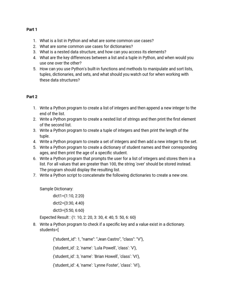 Workshop5DataStructures1 95176 | PDF | String (Computer Science ...
