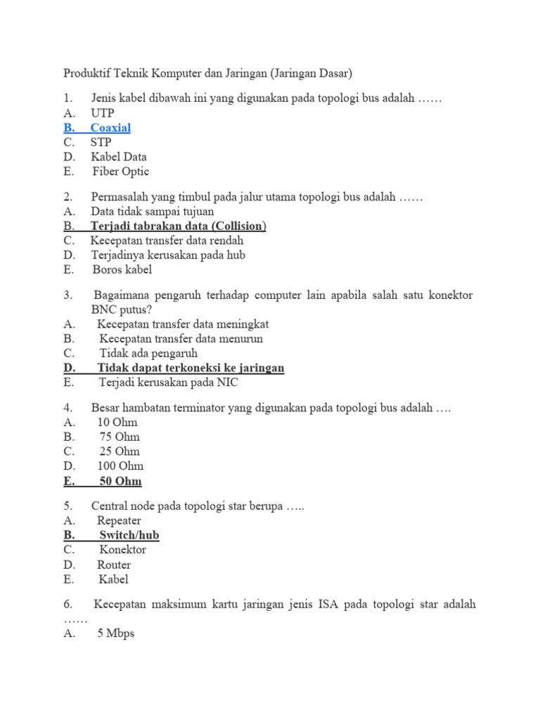 Materi DPK Kelas 10 TKJ dan Jaringan | PDF