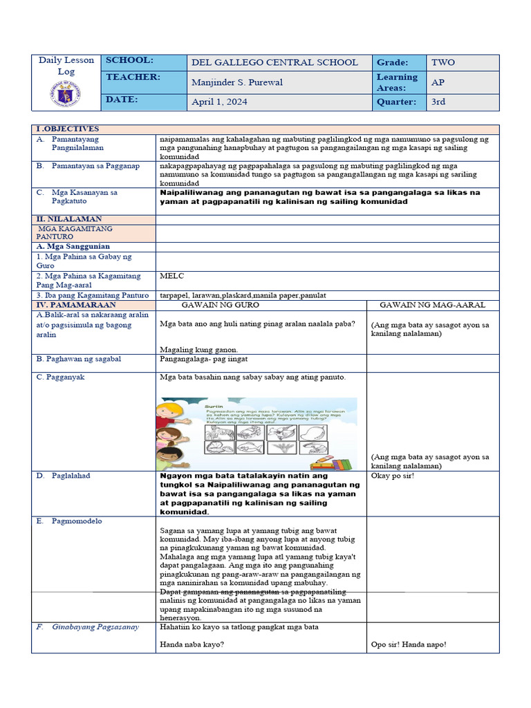 Detailed Lesson Plan For ST | PDF