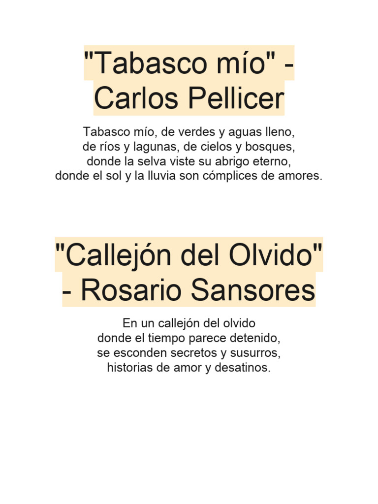 Poemas Tabasqueños Pop Up | PDF | Poesía