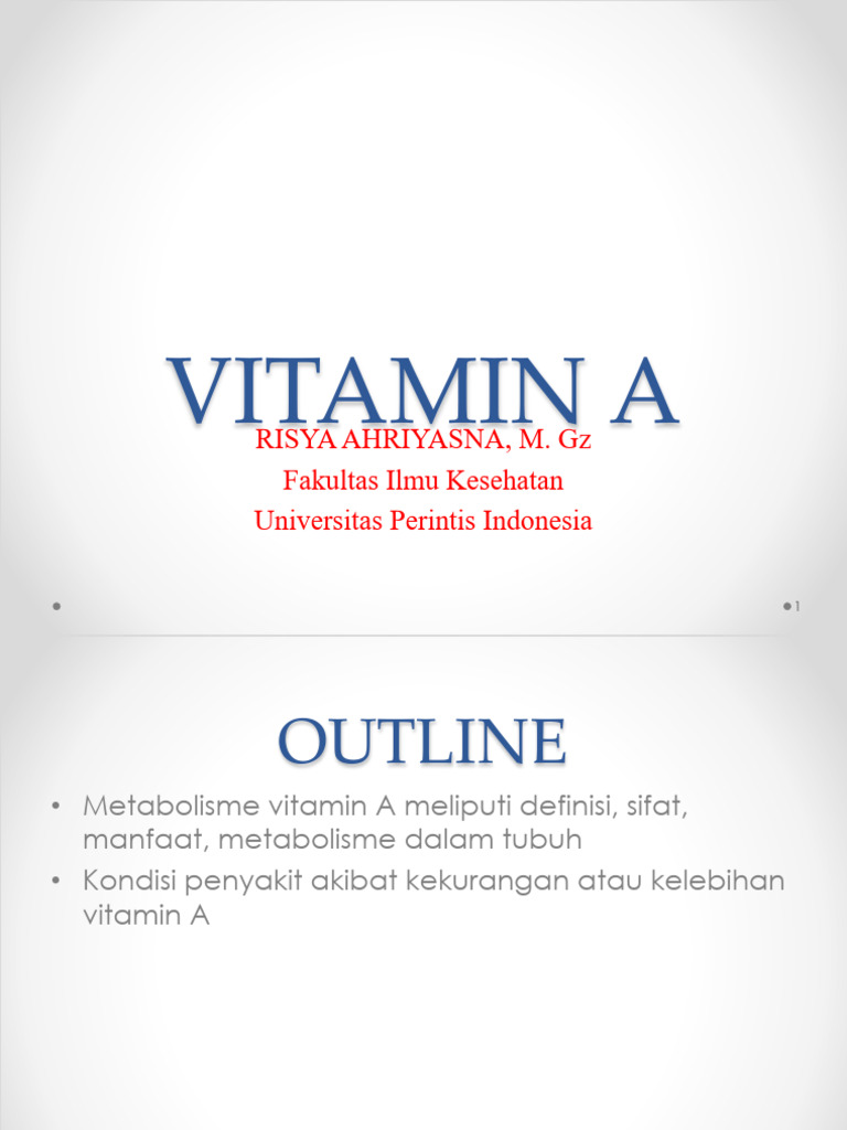 Vitamin A | PDF | Kesehatan Holistik