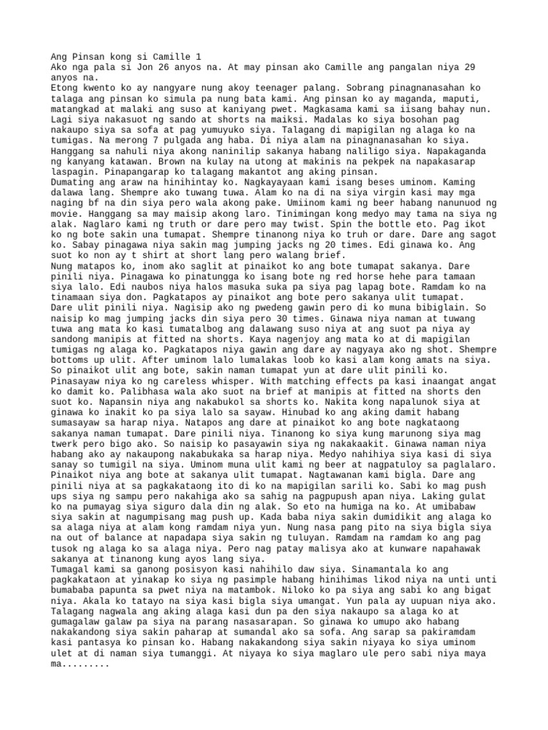 Ang Pinsan Kong Si Camille | PDF
