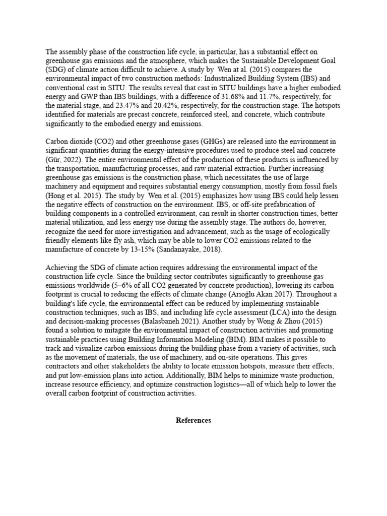 Architechture Assignment | PDF | Life Cycle Assessment | Carbon Footprint