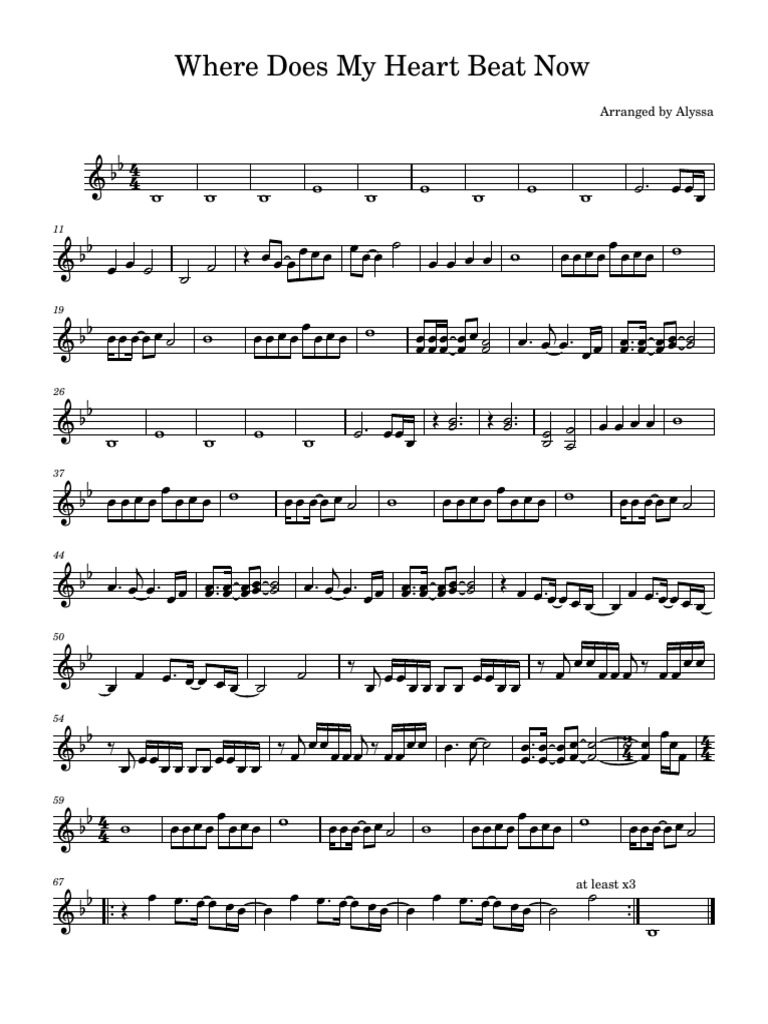 Where Does My Heart Beat Now | PDF