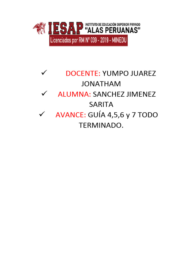 ANANCE DE GUIAS | PDF